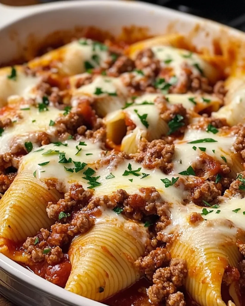 Cheesy Beef Stuffed Shells – Ultimate Comfort Food Recipe