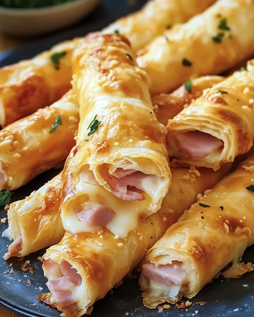 Ham and Cheese Puff Pastry Sticks: Easy and Delicious