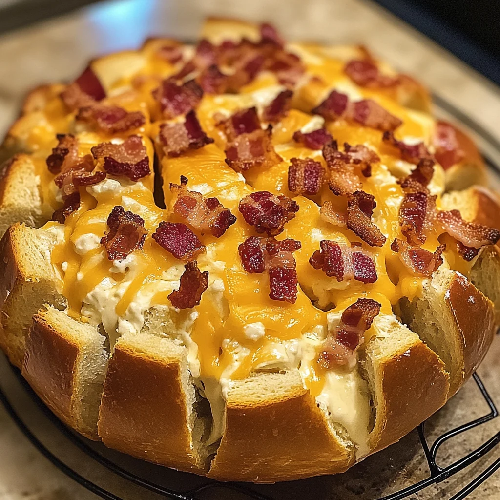 Bacon Ranch Cheese Pull-Apart Bread Recipe