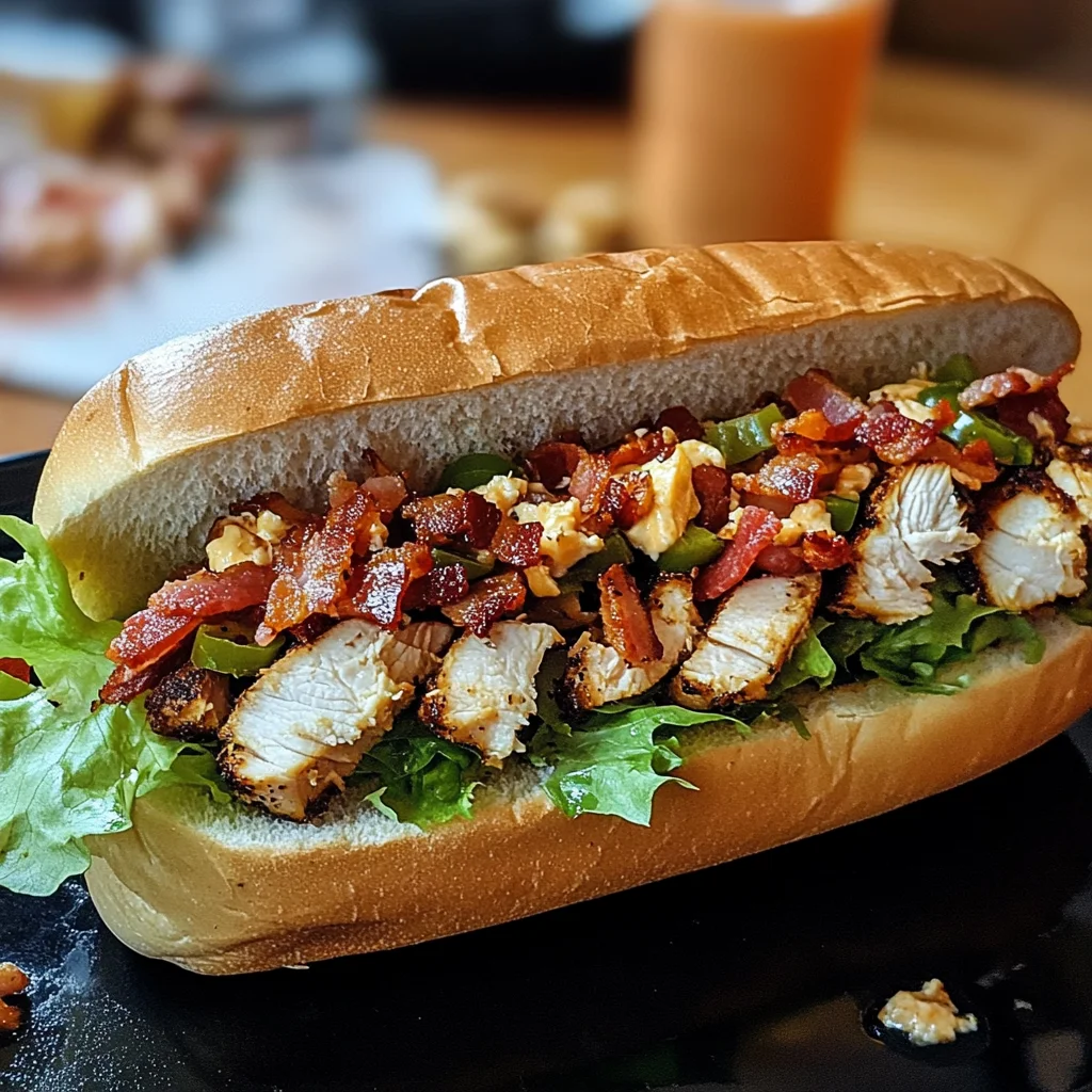 Delicious Chicken Bacon Ranch Sub Recipe