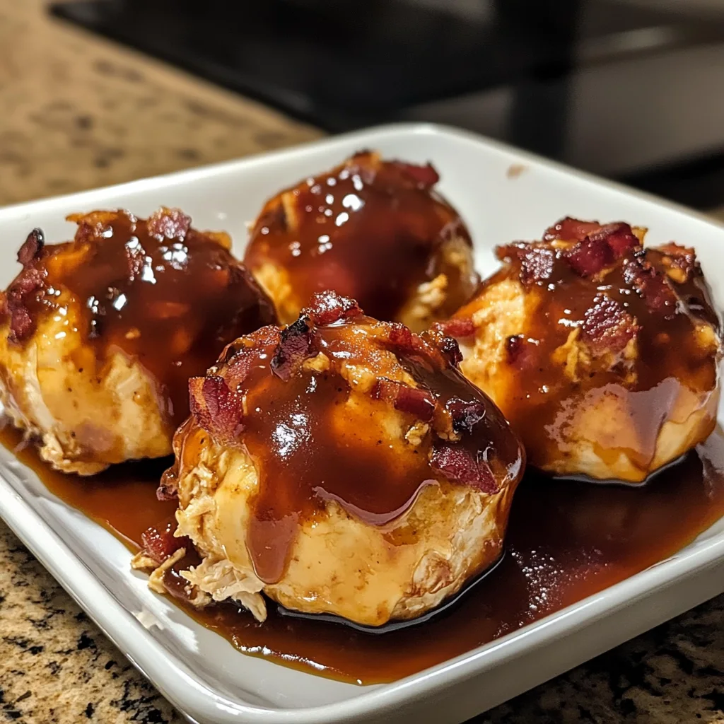 Honey BBQ Chicken Cheese Bombs Recipe – Easy & Delicious