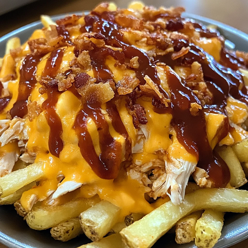 Loaded BBQ Chicken Bacon Cheese Fry Casserole Recipe