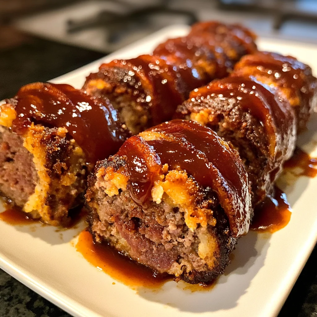 Smoky BBQ Bacon Stuffed Meatloaf Rolls – 8 Easy Steps to Juicy Perfection