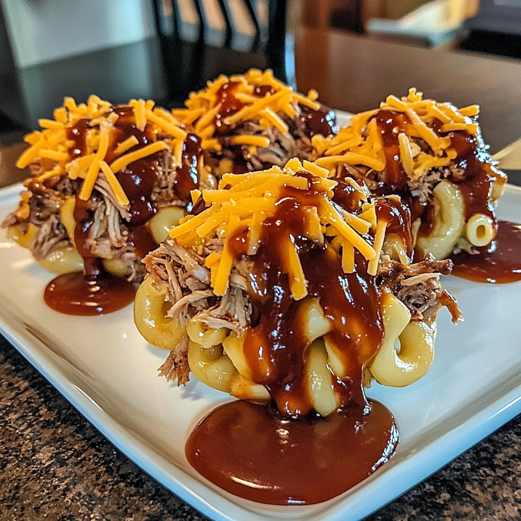 BBQ Pulled Pork Mac Attack Bombs 5 Steps Ultimate Delicious
