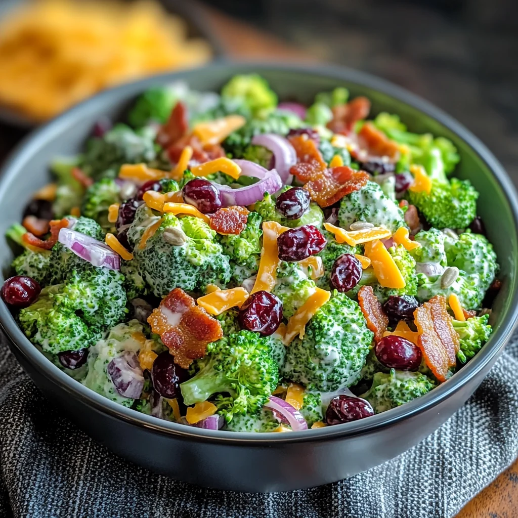 Bacon Broccoli Salad 7 Ingredients Awesome Delicious