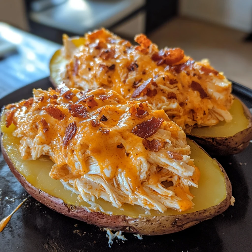 Buffalo Chicken Cheesy Loaded Skins – Irresistible Flavor