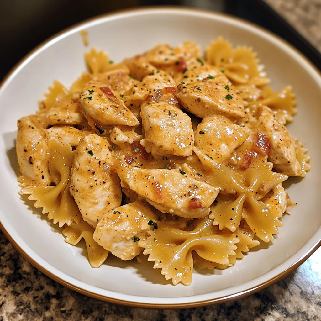 Creamy Cajun Chicken and Bow Tie Pasta – Easy Dinner Idea