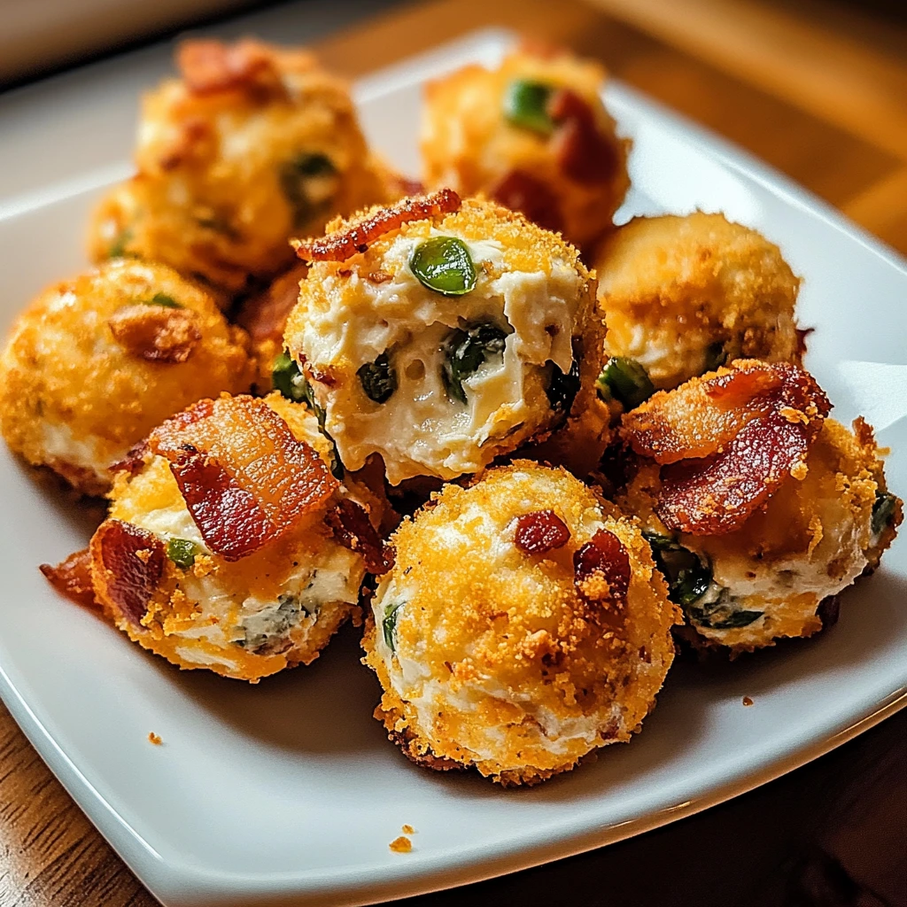 Bacon Jalapeño Popper Cheese Balls 4 Servings Perfect Delicious
