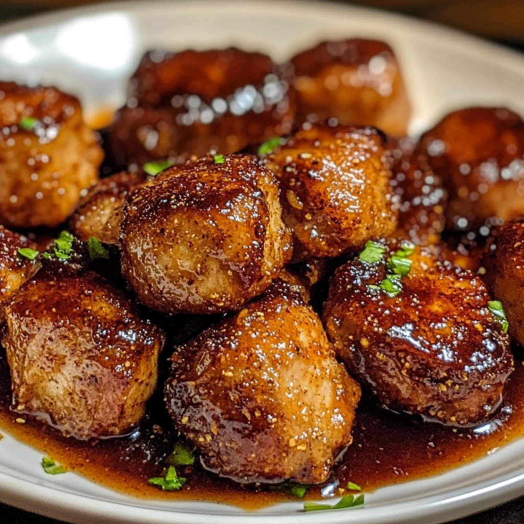 Crispy Brown Sugar-Glazed Pork Tenderloin Bombs 4 Servings Easy Delicious