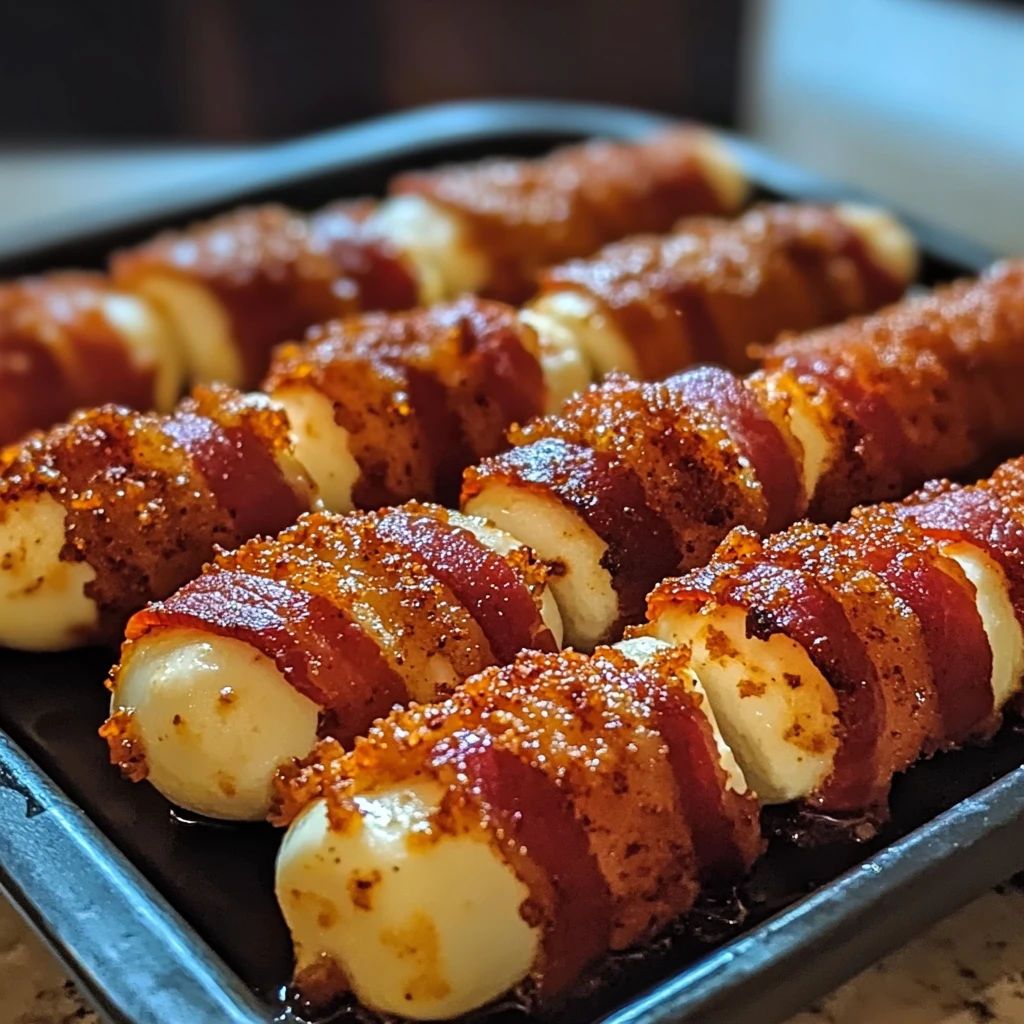 Nashville Hot Bacon Wrapped Mozzarella Sticks 6 Ingredients Supreme ...