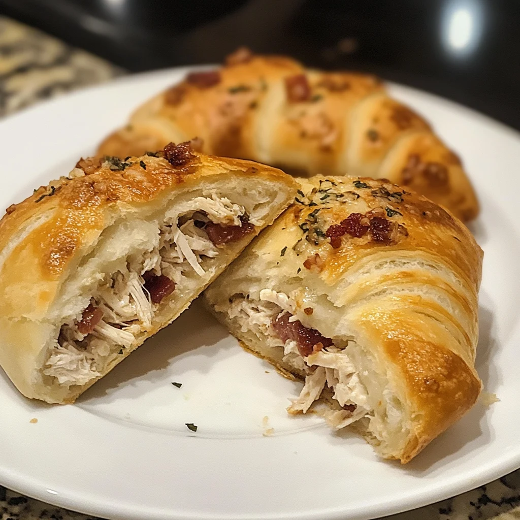 Garlic-Parmesan Chicken Bacon Stuffed Crescent Bombs 30 Minutes Easy ...