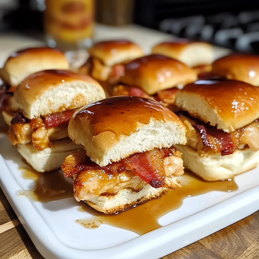 Maple Chicken Bacon Sliders 5 Steps Perfect Delicious