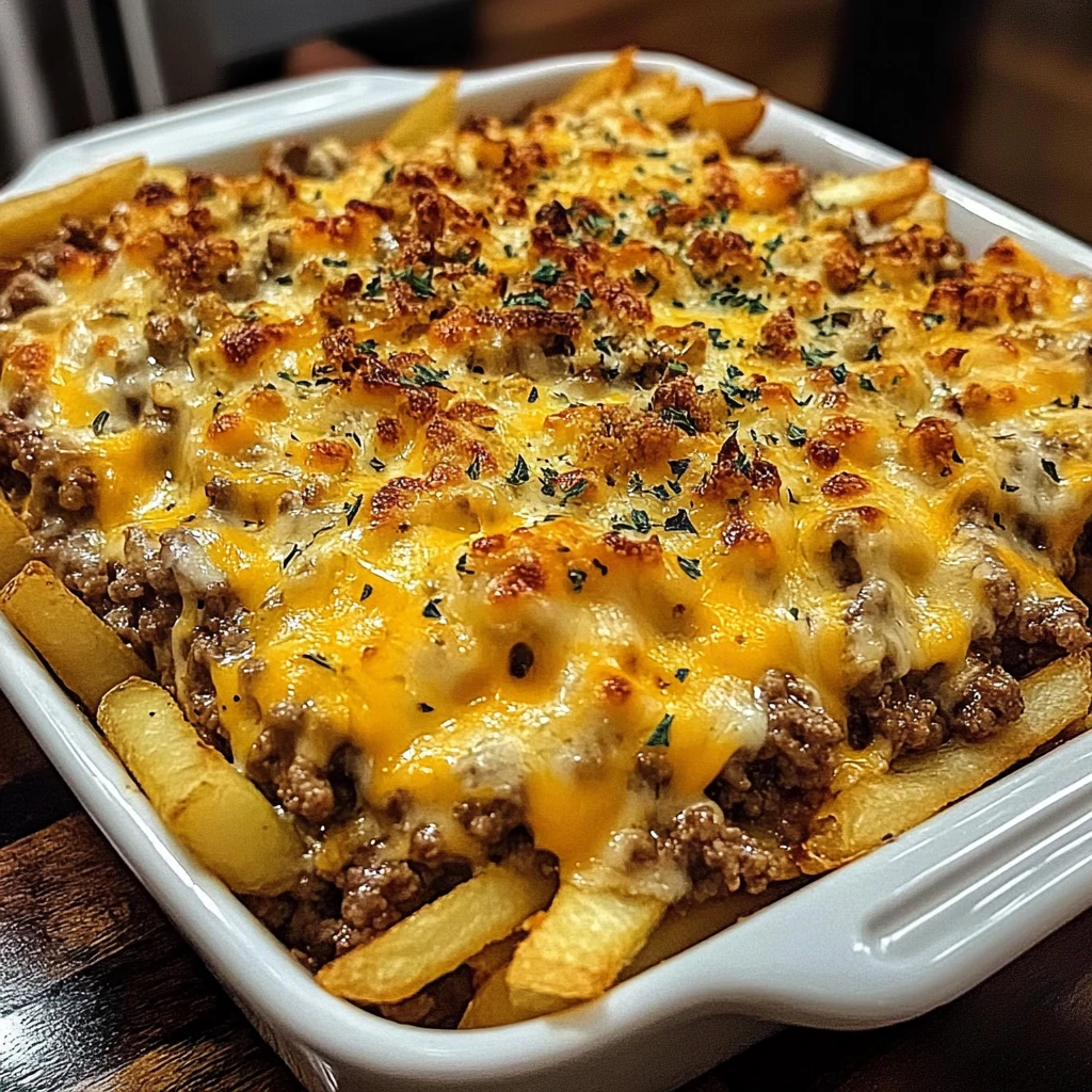 Cheeseburger French Fry Bake 30 Minutes Easy Delicious