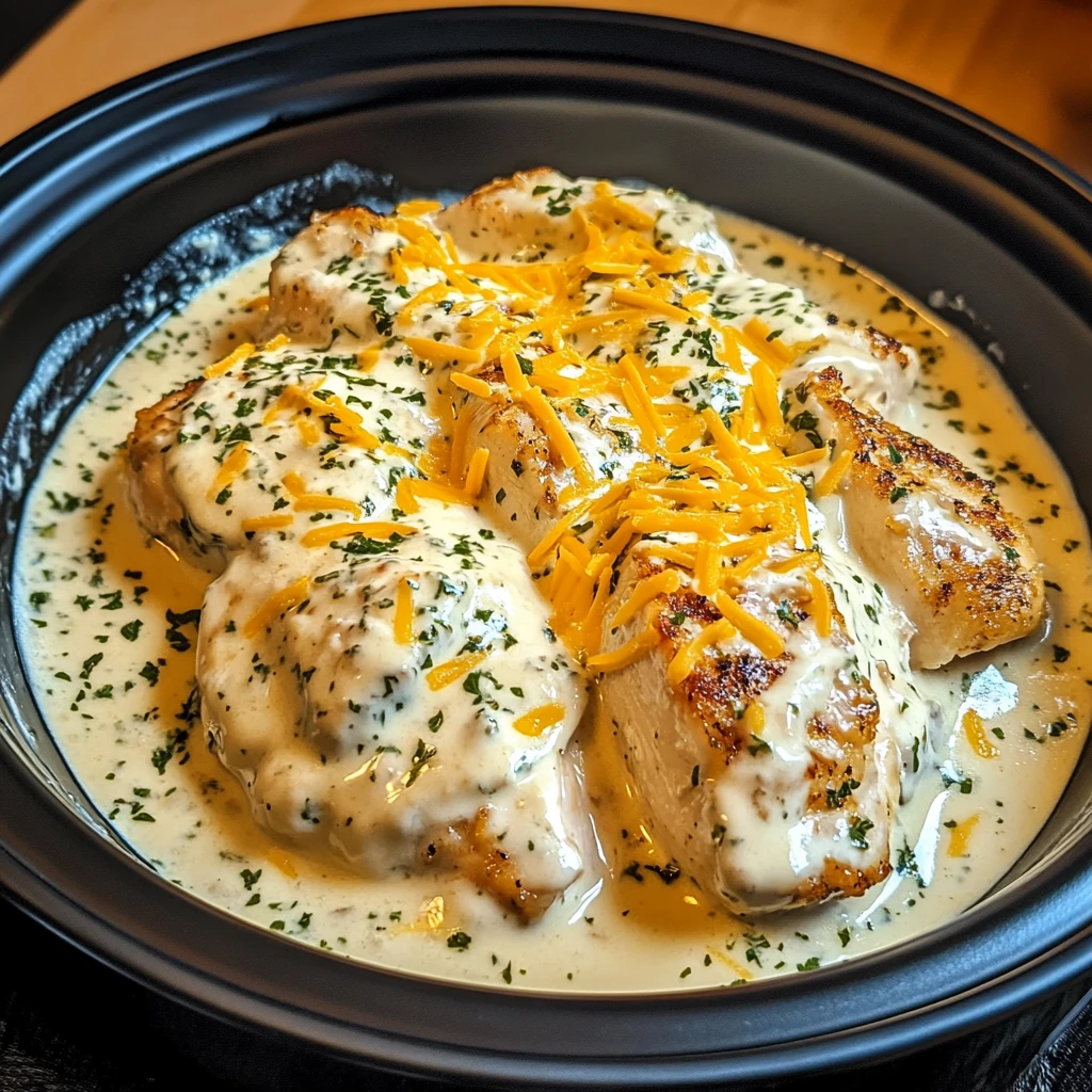 Creamy Ranch Chicken CrockPot 4 Ingredients Easy Delicious