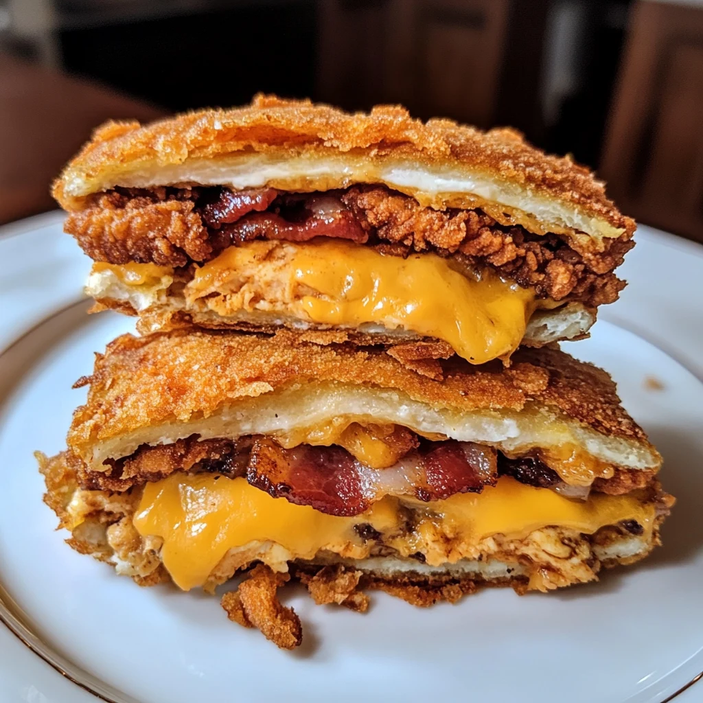 Crispy Bacon Cheeseburger Chicken Loaded Rampage Pockets
