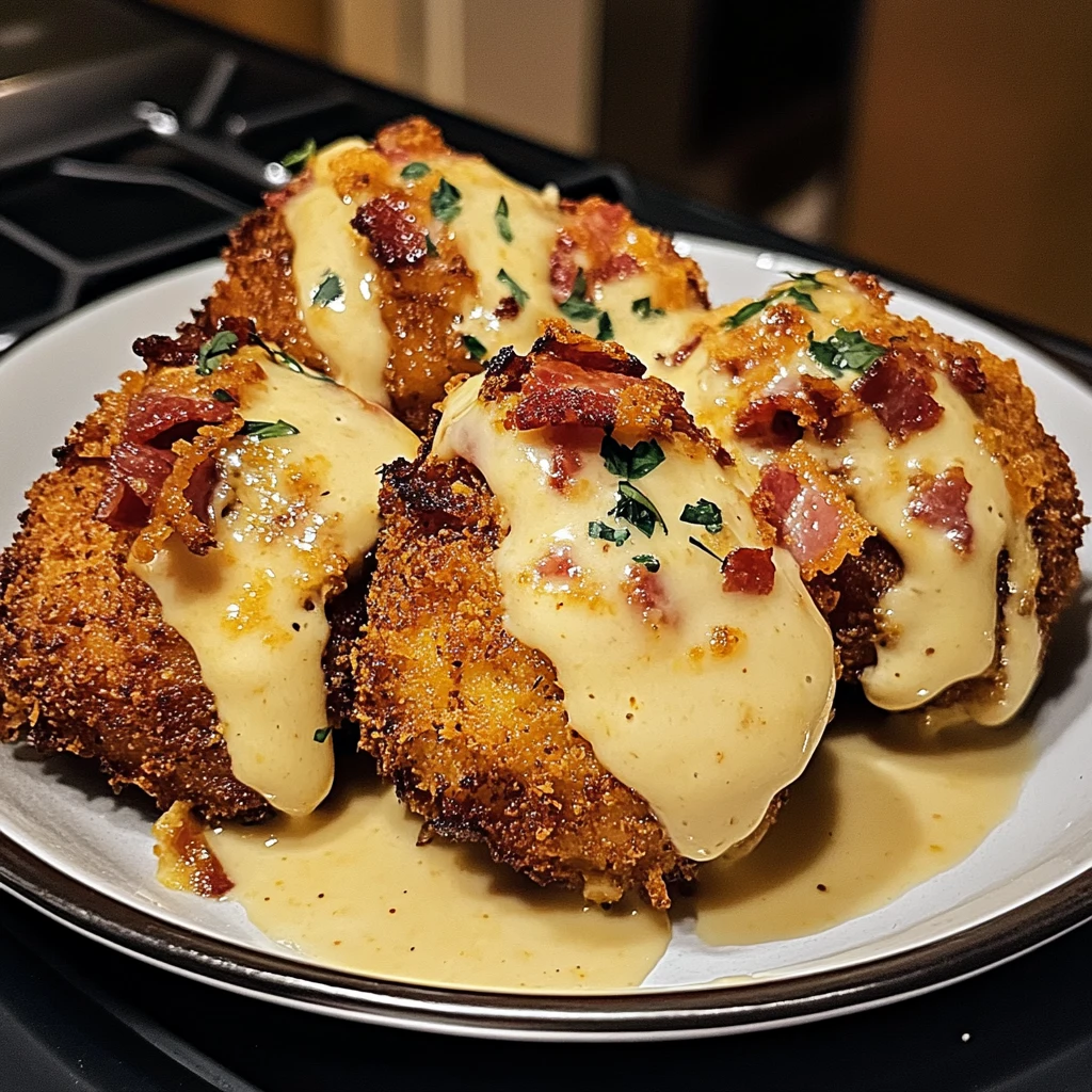 Deep-Fried Bacon Chicken Alfredo Catastrophe Bombs 30 Minutes Ultimate ...