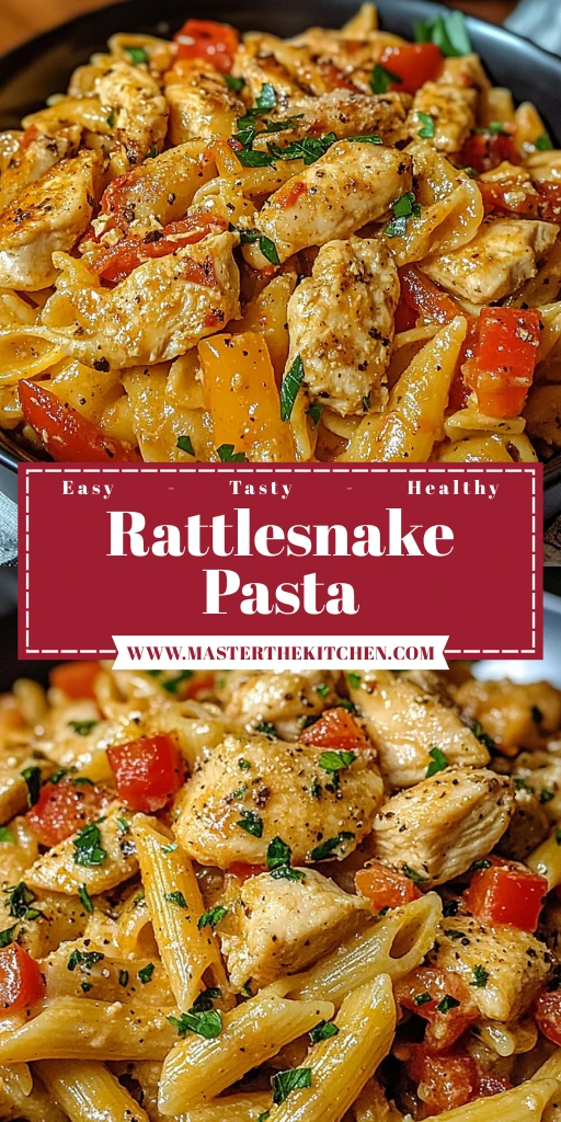 Rattlesnake Pasta 4 Servings Easy Delicious