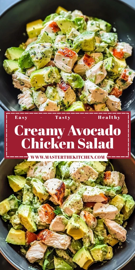 Creamy Avocado Chicken Salad 4 Servings Ultimate Delicious