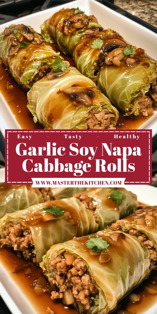 Garlic Soy Napa Cabbage Rolls 5 Steps Ultimate Delicious